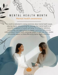 Mental Health Month Flyer Template | PosterMyWall