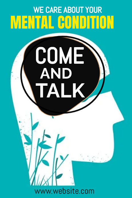 Mental health poster template | PosterMyWall