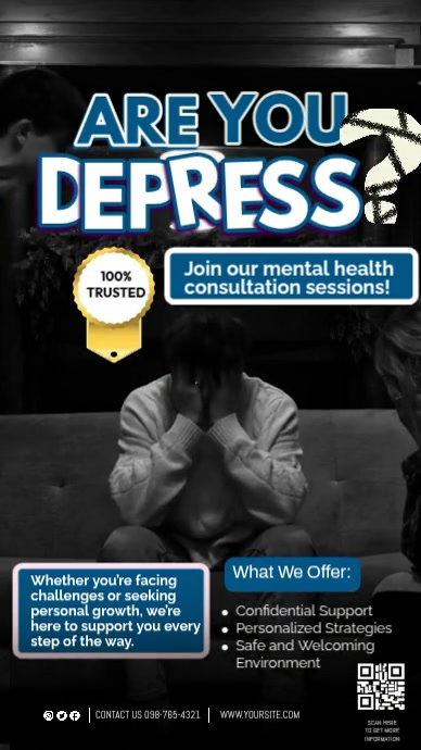 Mental Health Support Poster Template | PosterMyWall