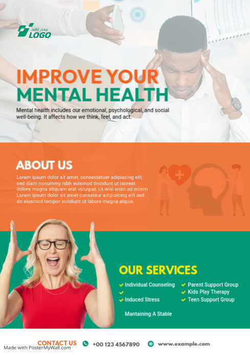 Mental Health Theraphy Flyer Template | PosterMyWall