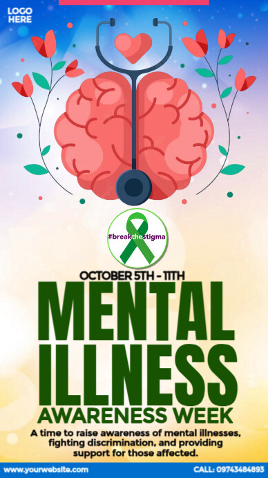 Modèle Mental Illness Awareness Week Design | PosterMyWall