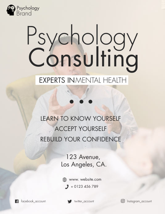 Mental Therapy Flyer Template | PosterMyWall
