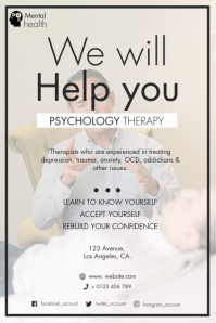 Mental Therapy Poster Template | PosterMyWall