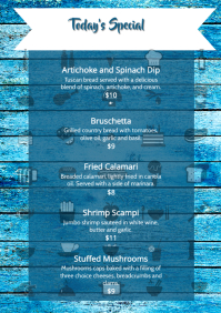 Main course Menu Template | PosterMyWall