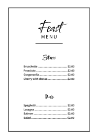Menu A3 Template | PosterMyWall