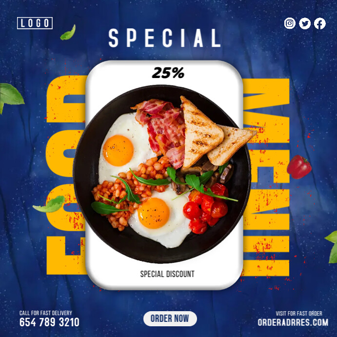 Copy of Menu Ads | PosterMyWall