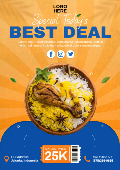 Menu Best Deals Template | PosterMyWall