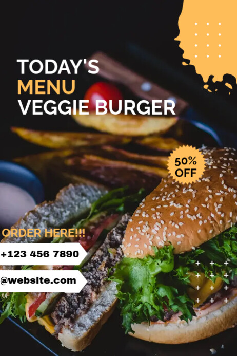 Menu Burger Banner Template | PosterMyWall