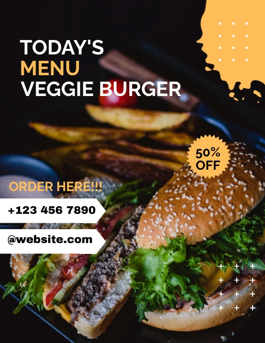 Menu Burger Flyer Template | PosterMyWall