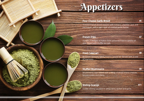 Appetizer Menu Card Template | PosterMyWall