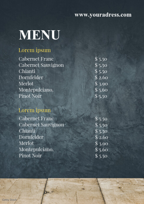 Menu Card Food restaurant take Away Offer Template | PosterMyWall