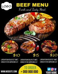 FOOD MENU POSTER TEMPLATE.C | PosterMyWall
