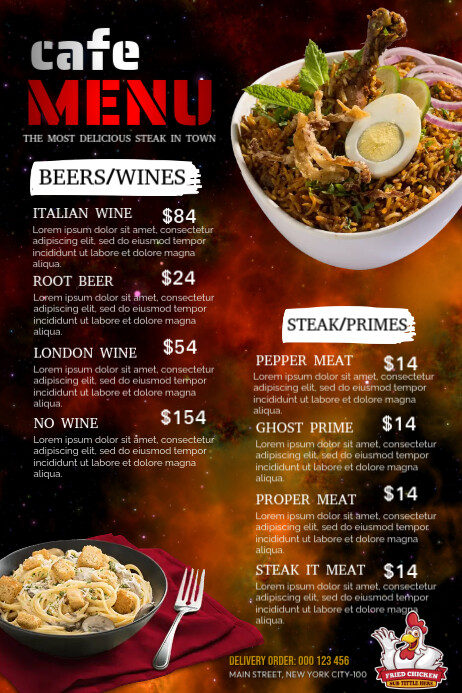 MENU Template | PosterMyWall