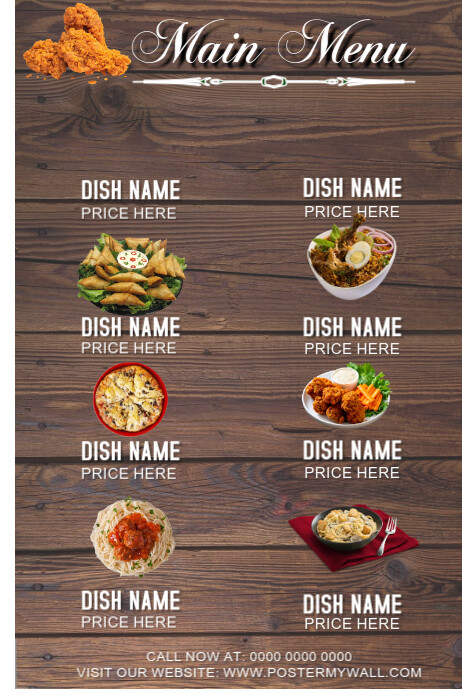 MENU Template | PosterMyWall