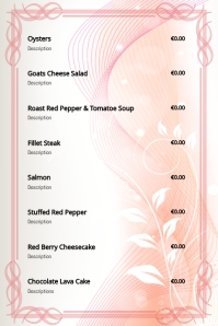 Menu Template | PosterMyWall