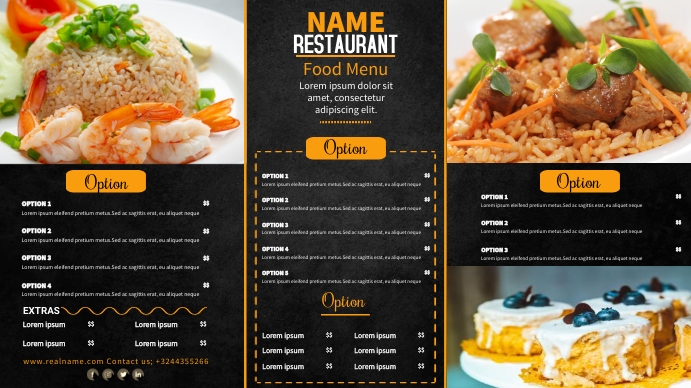 MENU Template | PosterMyWall