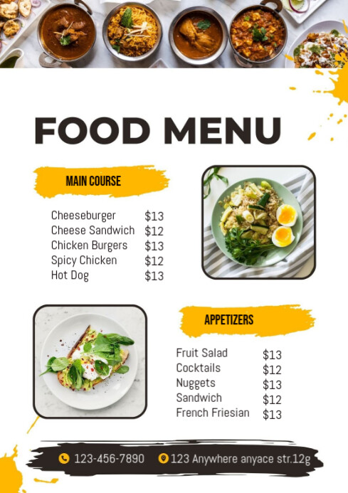 Copy of menu | PosterMyWall