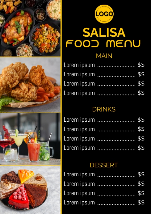 menu Template | PosterMyWall