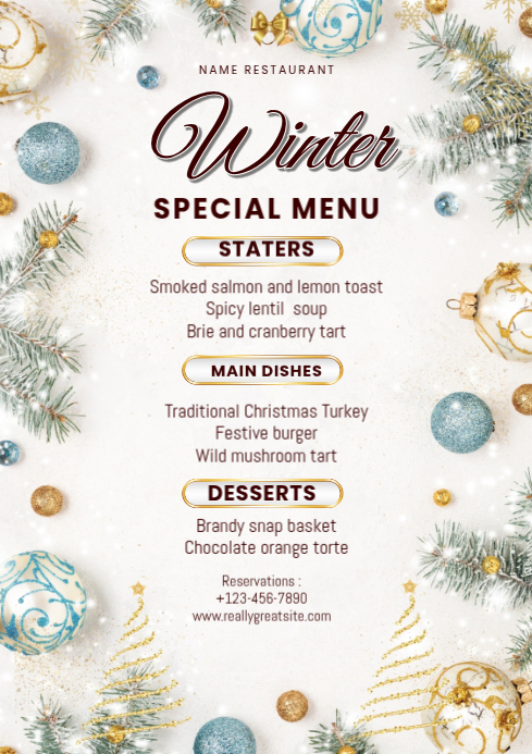 menu Template | PosterMyWall