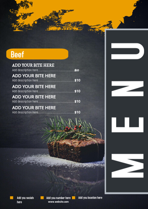 Copy of Menu | PosterMyWall