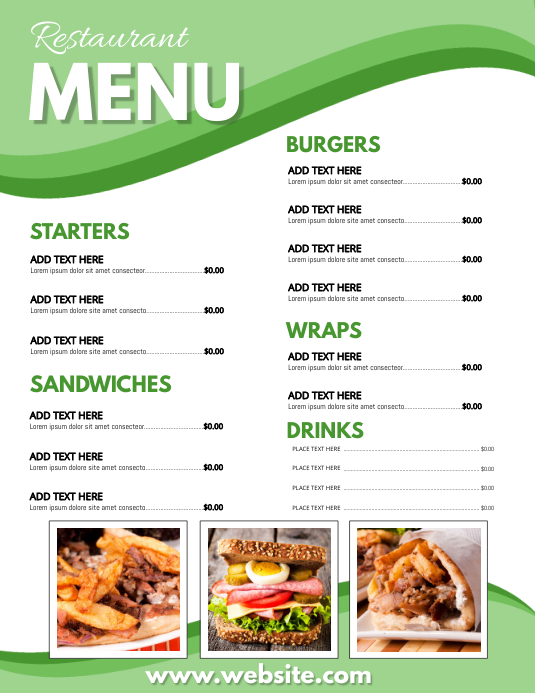 Copy of Menu | PosterMyWall