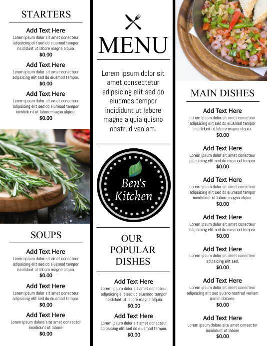 Copy of Menu | PosterMyWall