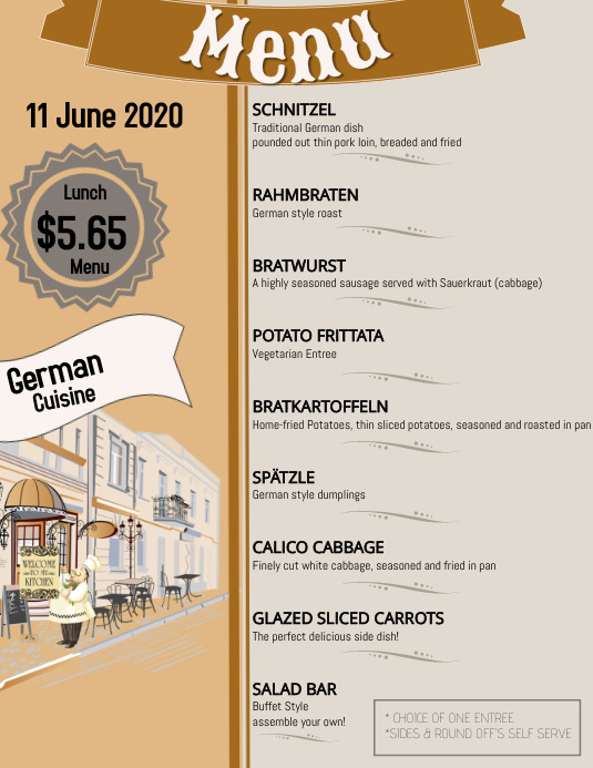 Menu Template | PosterMyWall