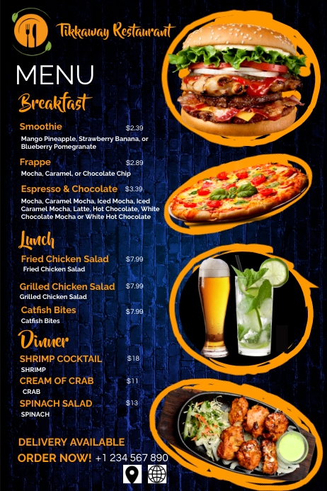 Menu Template | PosterMyWall