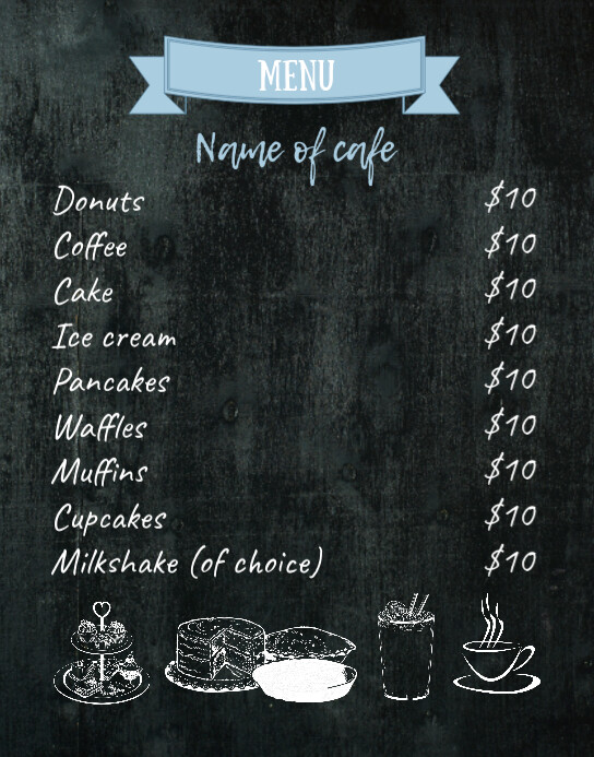 Menu Template | PosterMyWall