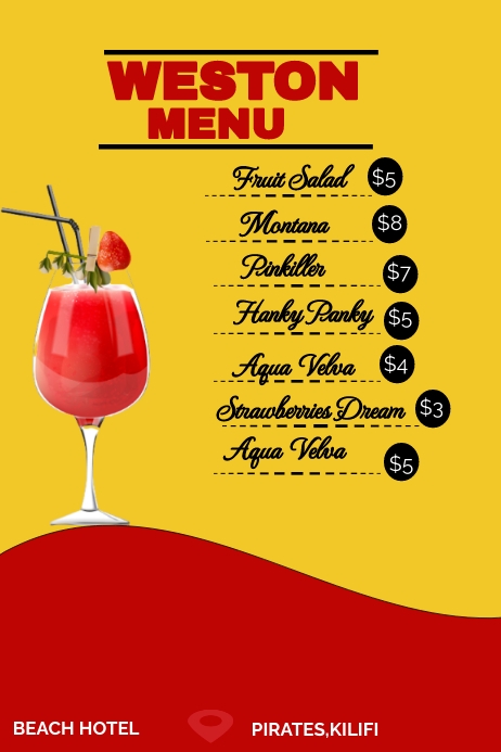 MENU Template | PosterMyWall