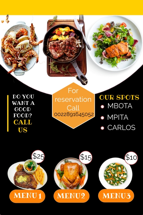 menu Template | PosterMyWall