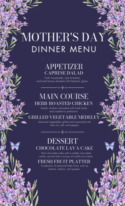 Copy of menu | PosterMyWall