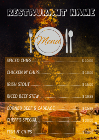 FOOD MENU A1 TEMPLATE.C | PosterMyWall