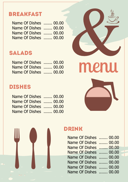 Menu Design Templates | PosterMyWall
