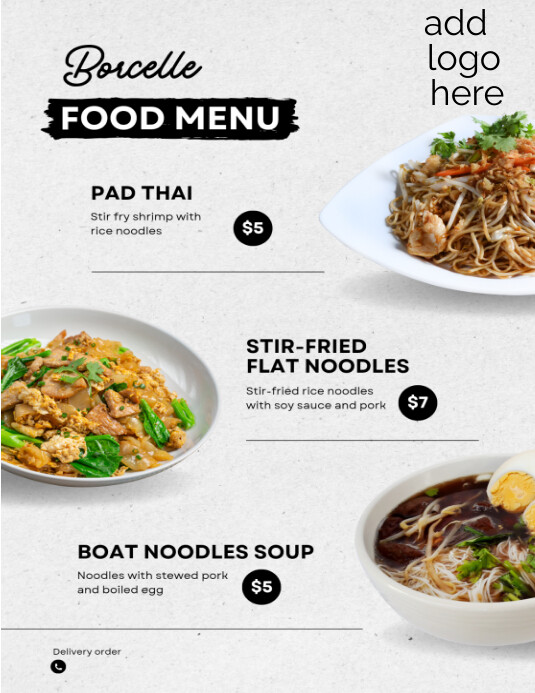 Copy of Menu flyer | PosterMyWall