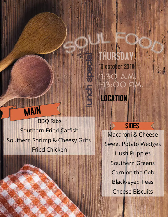 Copy of Menu Flyer | PosterMyWall