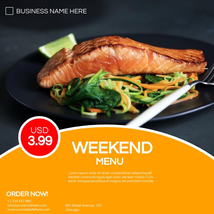 menu flyer Template | PosterMyWall