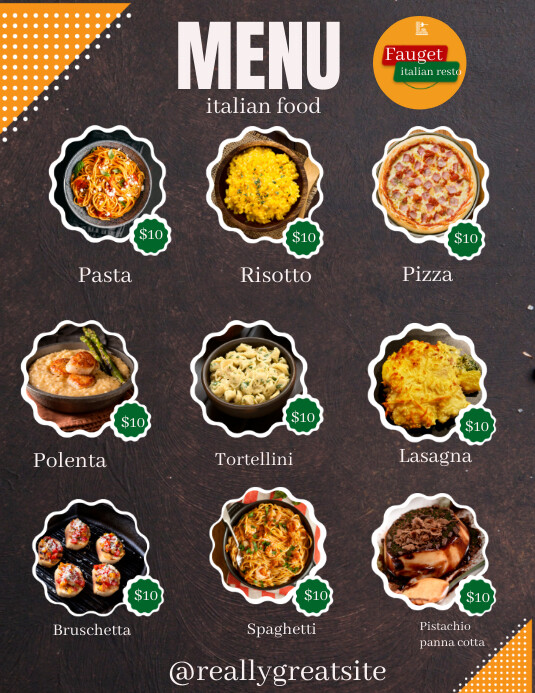 menu flyer template | PosterMyWall