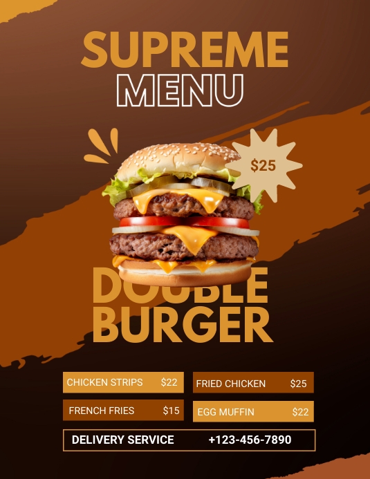 Copy of Menu flyer template | PosterMyWall