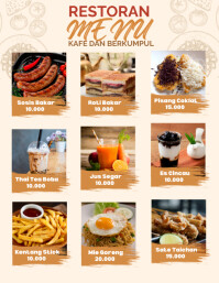 Menu flyer template | PosterMyWall