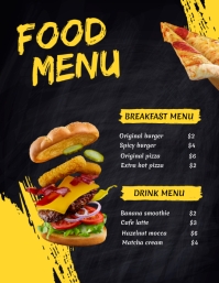 Menu flyer template | PosterMyWall