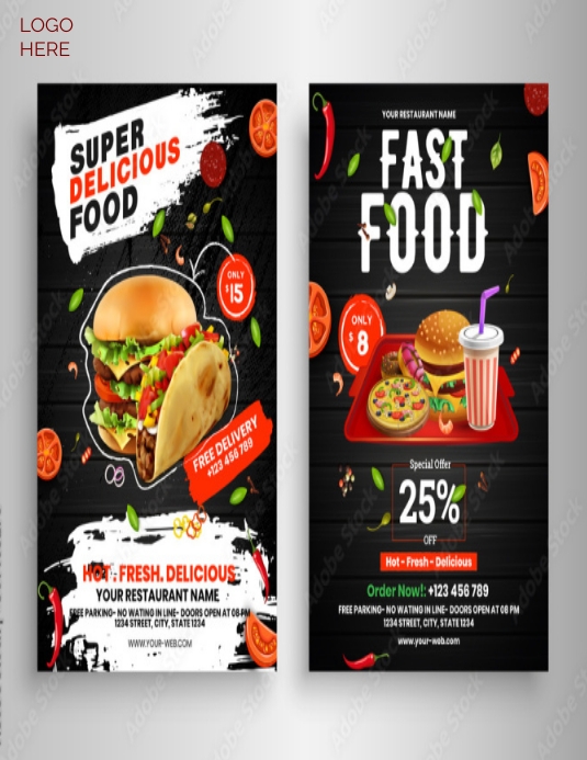 Menu flyers Template | PosterMyWall