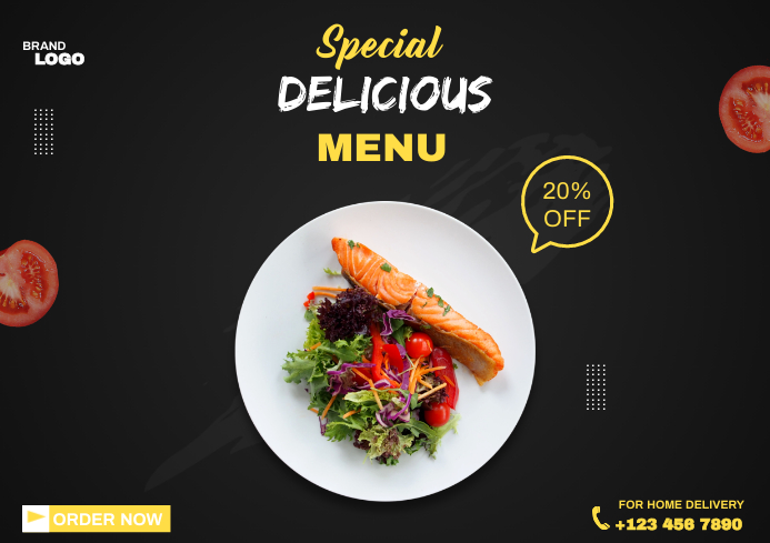 Menu Food A4 Template | PosterMyWall