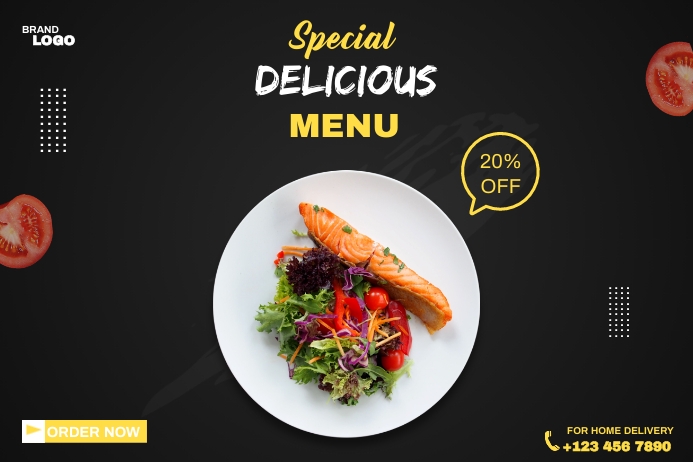 Menu Food Banner Template | PosterMyWall