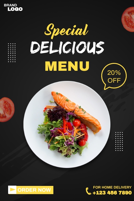 Menu Food Poster Template | PosterMyWall