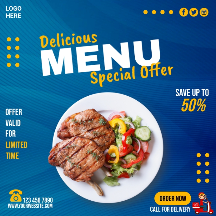 MENU INSTA.E Template | PosterMyWall