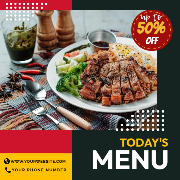 Menu Offer Templat | PosterMyWall