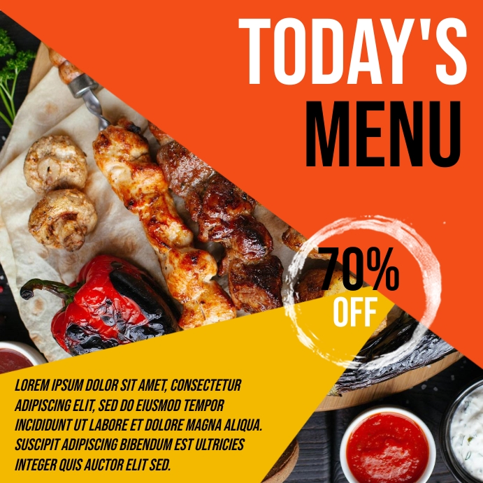 Menu Offer Template | PosterMyWall