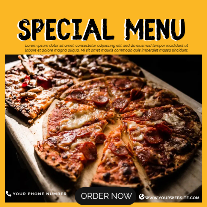 Menu Offer Template | PosterMyWall