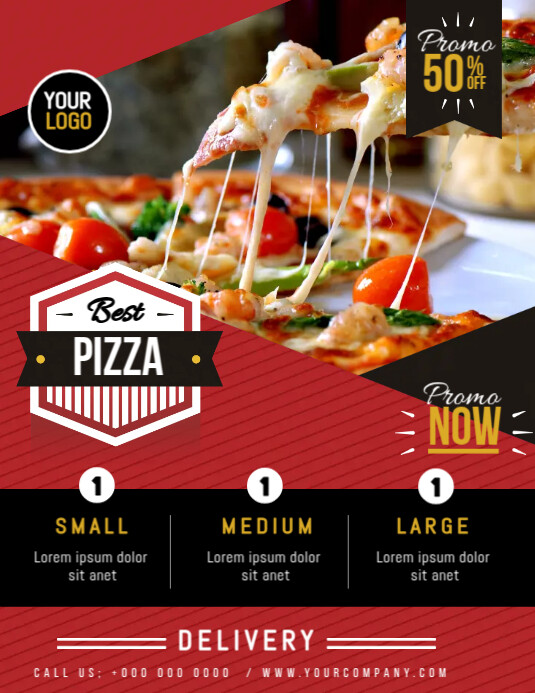 Menu Pizza Promo Template | PosterMyWall